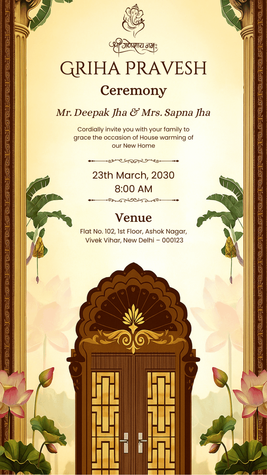 House Warming Invitation Card – Editable & Instant Download