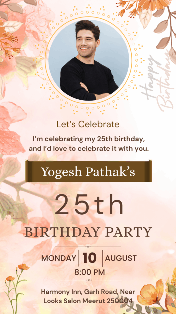 Online Birthday Invitation Card Maker – Digital & Printable Template